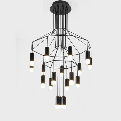 China Modern Ceiling Chandelier Led Living Dining Room Bedroom Lobby Staircase Loft Designer Chandelier(WH-NC-78) for sale