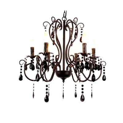 China Bedroom Crystal Chandelier Hanging Lamp Indoor Black Chandlier(WH-CI-122) for sale