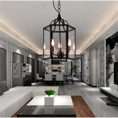 China Vintage Led Candle Chandelier Black Candlesticks Bird Cages Living Rroom Loft Black Chandelier(WH-CI-125) for sale