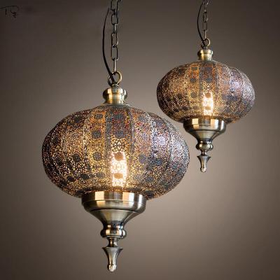 China Moroccan Lamp Industrial Vintage Retro Pendant Lights LED Decorative gold lighting(WH-DC-43) for sale