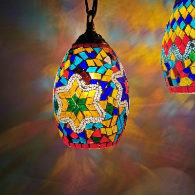 China Original Turkish Complex Manual Craft Masac Glass Pendant Lamp(WH-DC-49) for sale