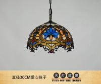 China European creative colored glass retro restaurant Art Decor Chandelier(WH-TF-31) for sale