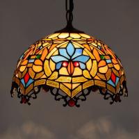 China European creative colored glass retro restaurant Art Decor Chandelier(WH-TF-31) for sale