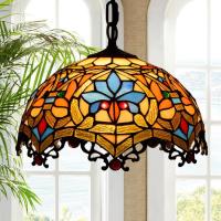 China European creative colored glass retro restaurant Art Decor Chandelier(WH-TF-31) for sale