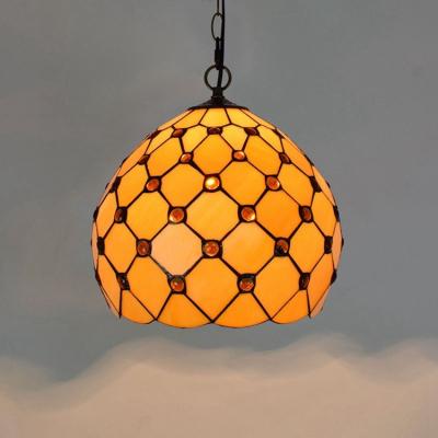 China European modern Mediterranean creative Tiffany stained glass living room restaurant bar Art lamp(WH-TF-33) for sale