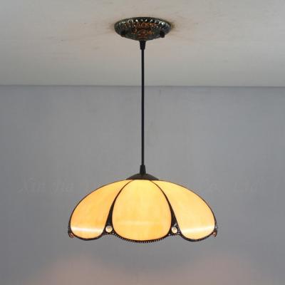 China European retro luxury chandelier colorful glass beads Tiffany handmade art blue pendant light(WH-TF-35) for sale