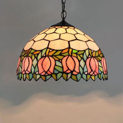 China Mediterranean Tiffany Stained Glass flower chandelier(WH-TF-40) for sale