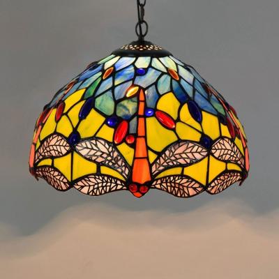 China 30CM Goldfish Table Big Droplight Tiffany Retro Living Room Glass Lighting（WH-TF-45） for sale