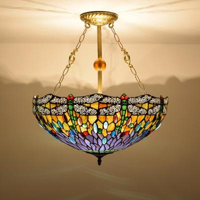 China Colorful Tiffany Pendant Lamp Restaurant Dinning Room Lights Retro dining room light(WH-TF-47) for sale