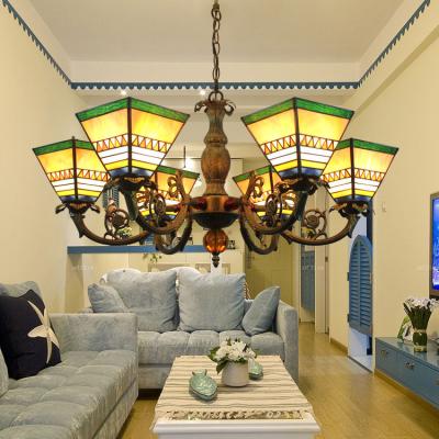 China Southeast Asia art shop creative retro Tiffany chandelier European retro boho chandelier(WH-TF-56) for sale