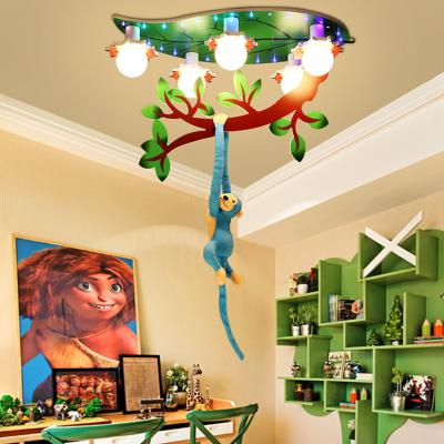 China Children's bedroom decor led lights for room indoor chandelier monkey lamp(WH-MA-155) for sale
