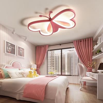 China Butterfly Chandelier kids nordic children's room bedroom decor led lamp lights(WH-MA-175) for sale