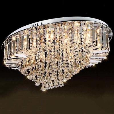 China Oval Crystal Chandelier For Living room Bedroom Hotel ceiling chandelier(WH-CA-55) for sale