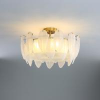 China Light Luxury Ceiling Lamp Post Modern Minimalist Bedroom Lamp Creative leaf Chandelier(WH-CA-77) for sale