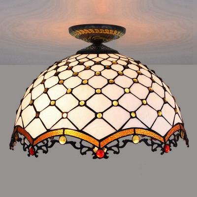 China Tiffany lamp Round glass kitchen lights hanging lamp(WH-TA-15) for sale