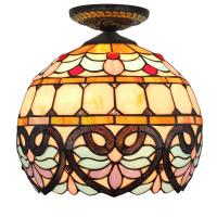 China European-Style Lovely Baroque Multi-Color Glass Restaurant Bedroom dining light hanging（WH-TA-29) for sale