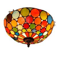China Creative Mediterranean retro stained glass aisle corridor balcony lobby bedroom bar ceiling lamp(WH-TA-34) for sale