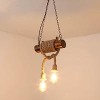 China retro loft pendant lamp American Retro Industrial Style  Rope Restaurant Coffee Bamboo Lighting(WH-VP-133) for sale
