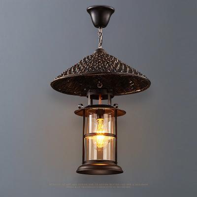 China Retro Industrial Single Head Glass Chandelier Bar Network Coffee Restaurant E27 Edison Bulb Light(WH-VP-137) for sale