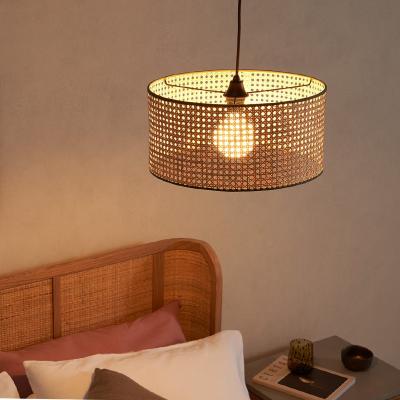 China Japanese Style Modern Hanglamp Rattan Pendant Light Fixture Handmade Bamboo pendant light(WH-WP-51) for sale