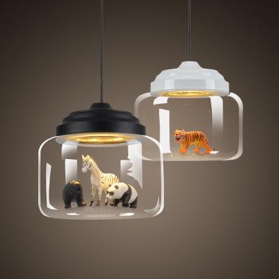 China Glass LED Pendant Lights Nordic Hanglamp Kitchen Restaurant Glass kids lamp(WH-GP-37) for sale