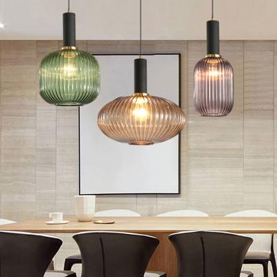 China Modern Pendant Lights Gray Glass Led Nordic Restaurant Hanging Lighting(WH-GP-42) for sale