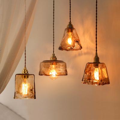 China Modern Pendant Light LED Glass Nordic Kitchen Restaurant Bar Living Bedroom Bed side Lamp(WH-GP-46) for sale