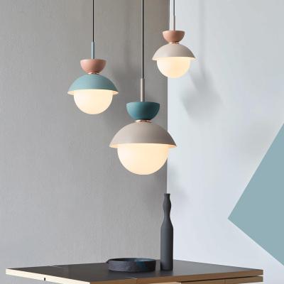 China Modern Pendant Lamp Nordic Glass Ball Light Fixtures Hanging Suspension Light(WH-GP-48) for sale