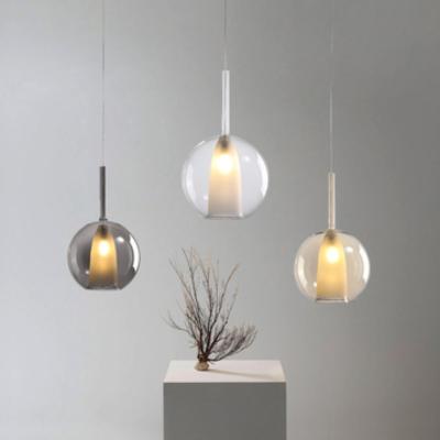 China LED Hanging Lamps Home Decoration Pendant Lights Living Room Glass Light Fixtures(WH-GP-63) for sale