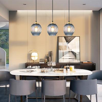 China LED Pendant Lights Glass Living Room Light Fixture Dining Room Kitchen Hanging Lamp(WH-GP-66) for sale