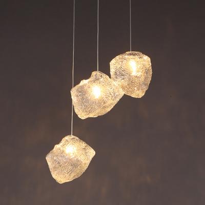China Modern Led Pendant Lamp Living Dining Room Bedroom Decoration Glass Stone Pendant Light(WH-GP-80) for sale