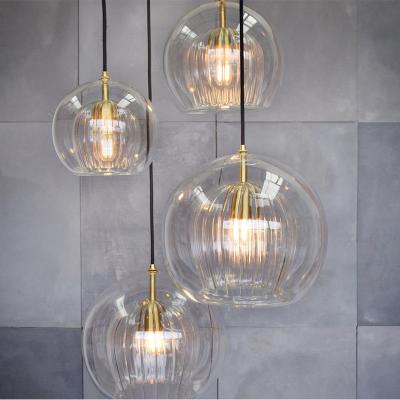 China Nordic Led Glass Pendant Light Modern Kitchen Hanging Lights Bar Industrial Lamp(WH-GP-87) for sale