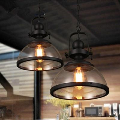 China Vintage Industrial glass Pendant Lights Loft iron antique Hanging Lamp(WH-GP-89) for sale