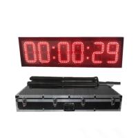 China Wireless Control Digital LED Clock 12inch 300mm with Carry Case IP65 for sale