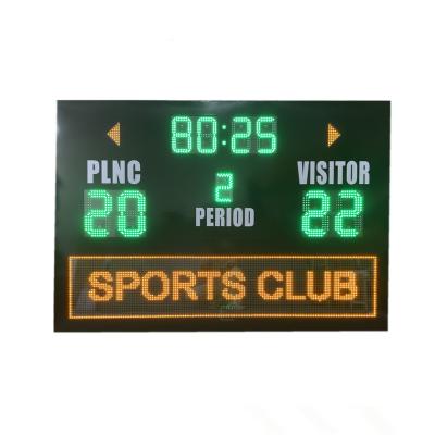 China LED Soccer Football Electronic Scoreboard 1950mm with 10inch 254mm Digit Height and Moving Sign for sale