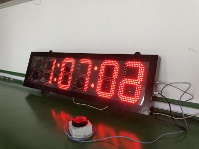 China LED Digital Clock 12 Inch Display with IP65 Waterproof Rating for Indoor Outdoor Use 460x1500mm Board Size for sale