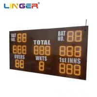 China External Antenna LED Cricket Scoreboard 300mm Digit Height 300m Control Distance for sale