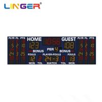 China Multi Function Electronic Basketball Scoreboard 8inch 6inch LED with External Siren for sale