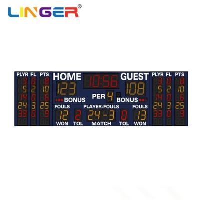 China Multi Function Electronic Basketball Scoreboard 8inch 6inch LED with External Siren for sale