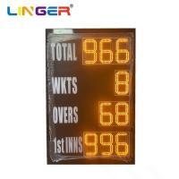 China Small 9-Digit Cricket Scoreboard with 12-inch LED Display, AC220V/DC12V Dual Power Input and IP65 Waterproof Rating for sale