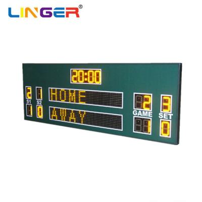 China Iron Cabinet British LED Tennis Scoreboard with Player Name Display - 8\