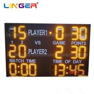 China FR4 PCB Wireless Digital Tennis Scoreboard with 6mm Acrylic Board - 8/10/12 Inch Display, IP65 Rating, 250m Range for sale