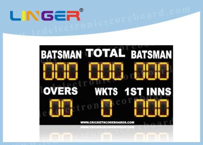 China Waterproof LED Cricket Scoreboard 12 Inch Amber Digits 110V 240V UV Protection Outdoor for sale