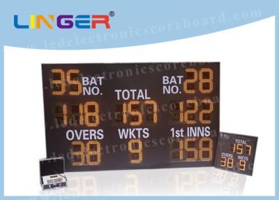 China 12 Inch 300mm LED Cricket Scoreboard with Wireless Remote Control and Steel Frame for sale