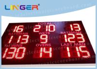 China Outdoor Portable LED Cricket Scoreboard 12 Inch Red Digits with Wheel Stand 110-240V for sale