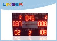China Outdoor LED Cricket Scoreboard 8 Inch 12 Inch Red Display Hanging Mounting Customizable for sale