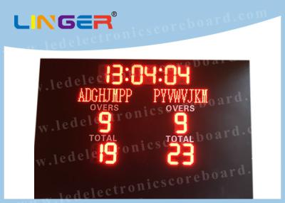 China 12 Inch 300mm LED Cricket Scoreboard with Shot Clock - 4.9ft x 6.6ft Outdoor Display, 100000 Hours LED Life for sale