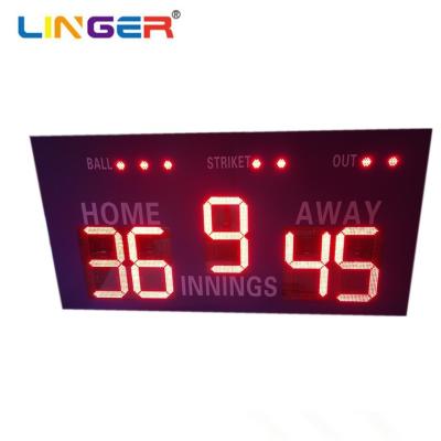 China Customizable LED Baseball Scoreboard with Wireless Control CE Certified for sale