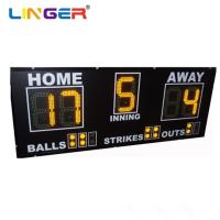 China LED Baseball Scoreboard High Resolution Segment Digit Wireless Control CE Certified for sale