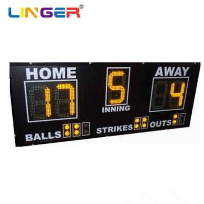 China LED Baseball Scoreboard High Resolution Segment Digit Wireless Control CE Certified for sale
